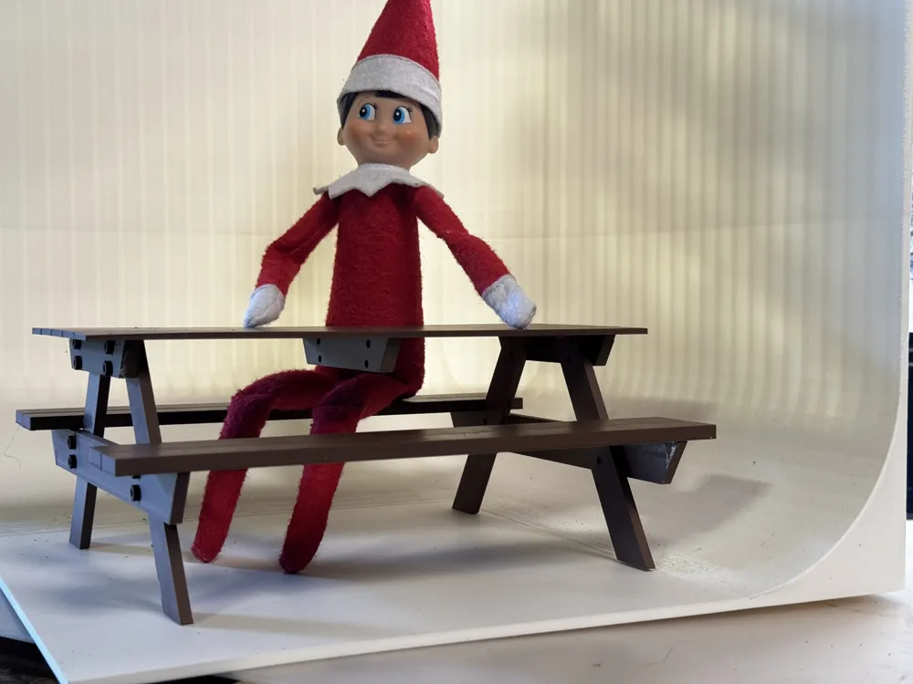 An Elf Sized Picnic Table - Free 3D Print Model - MakerWorld