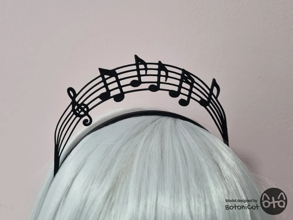 Headband: Musical Notes by BotaniCat MakerWorld: Download Free 3D Models