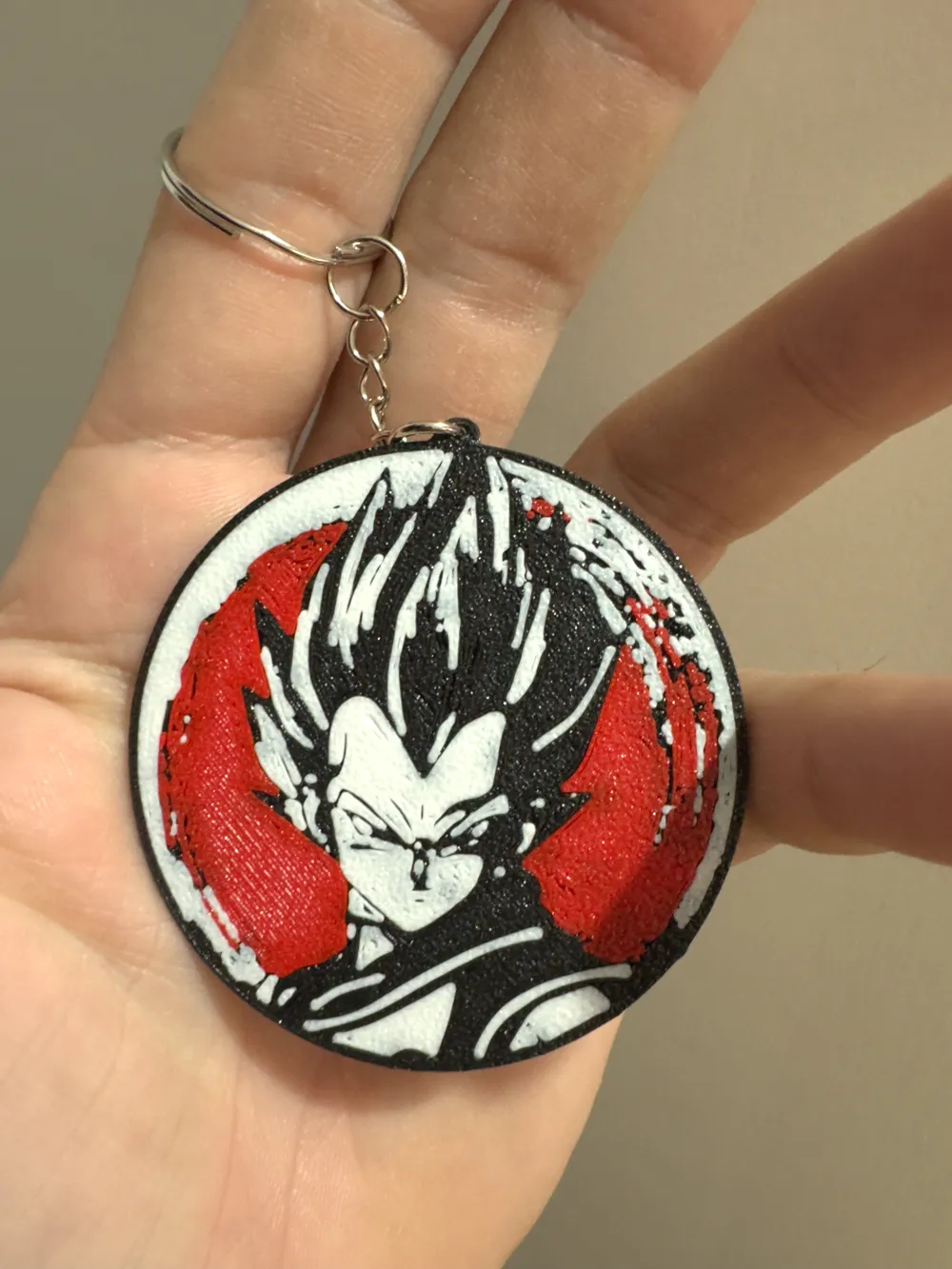 Vegeta Keychain by APC82MakerWorld: Download Free 3D Models