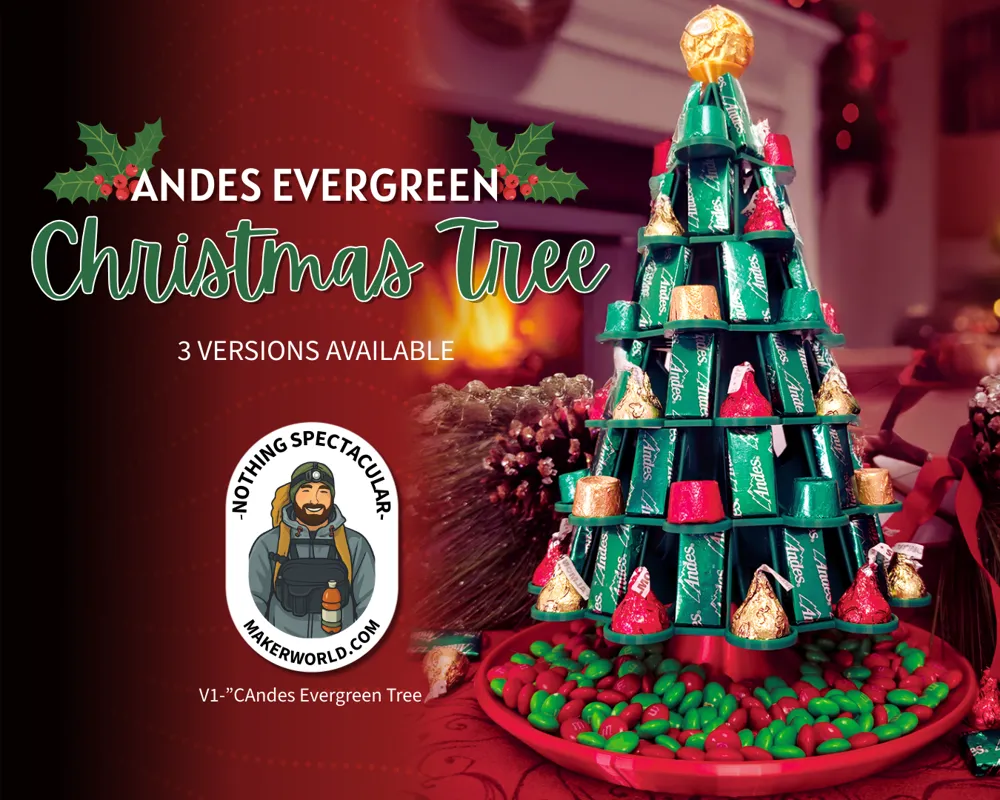 Andes Evergreen Christmas Tree - Free 3D Print Model - MakerWorld