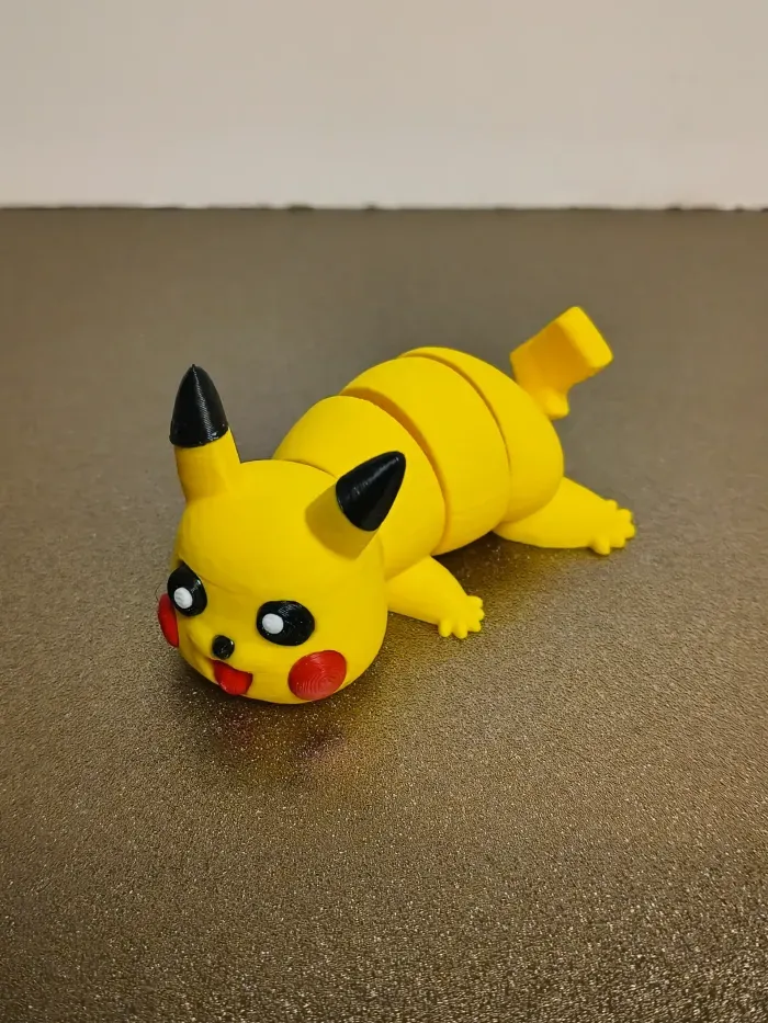 Articulated Pikachu Flexi - Multi Part/AMS/NO AMS - Free 3D Print Model ...