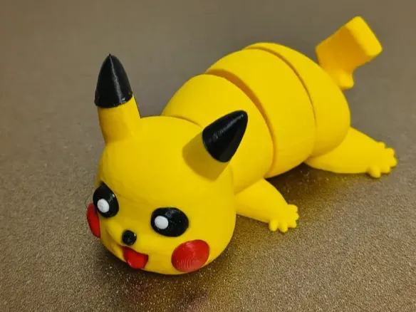Articulated Pikachu Flexi - Multi Part/AMS/NO AMS - Free 3D Print Model ...
