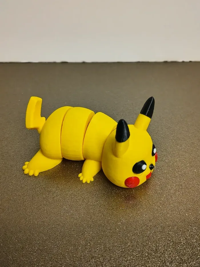 Articulated Pikachu Flexi - Multi Part/AMS/NO AMS - Free 3D Print Model ...