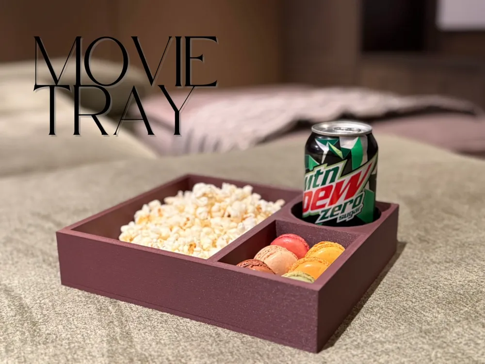 Movie Tray - Free 3D Print Model - MakerWorld