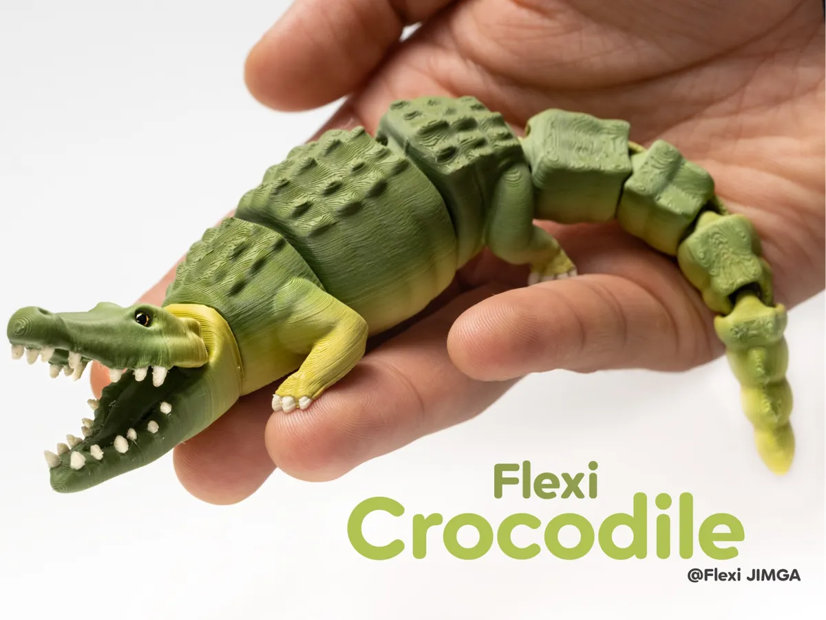 CROCODILE Realistic – Articulated Animal - Free 3D Print Model - MakerWorld
