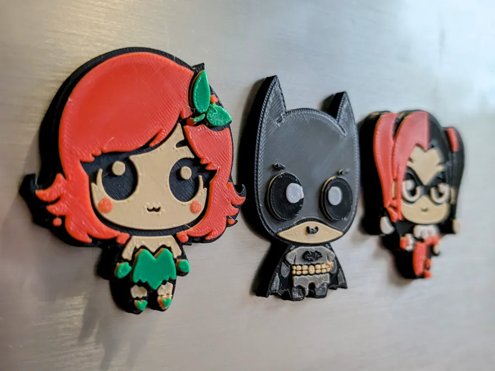 Cute Batman Movie Characters - Magnets by svenson3D MakerWorld ...