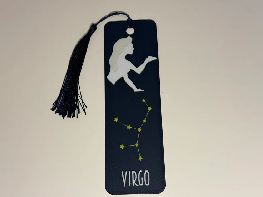 Zodiac Bookmark - Virgo (HueForge) by extrakaese - MakerWorld