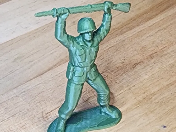 Bayonet Green Army Man Mini Miniature Soldier by Florida Features Digital MakerWorld: Download ...