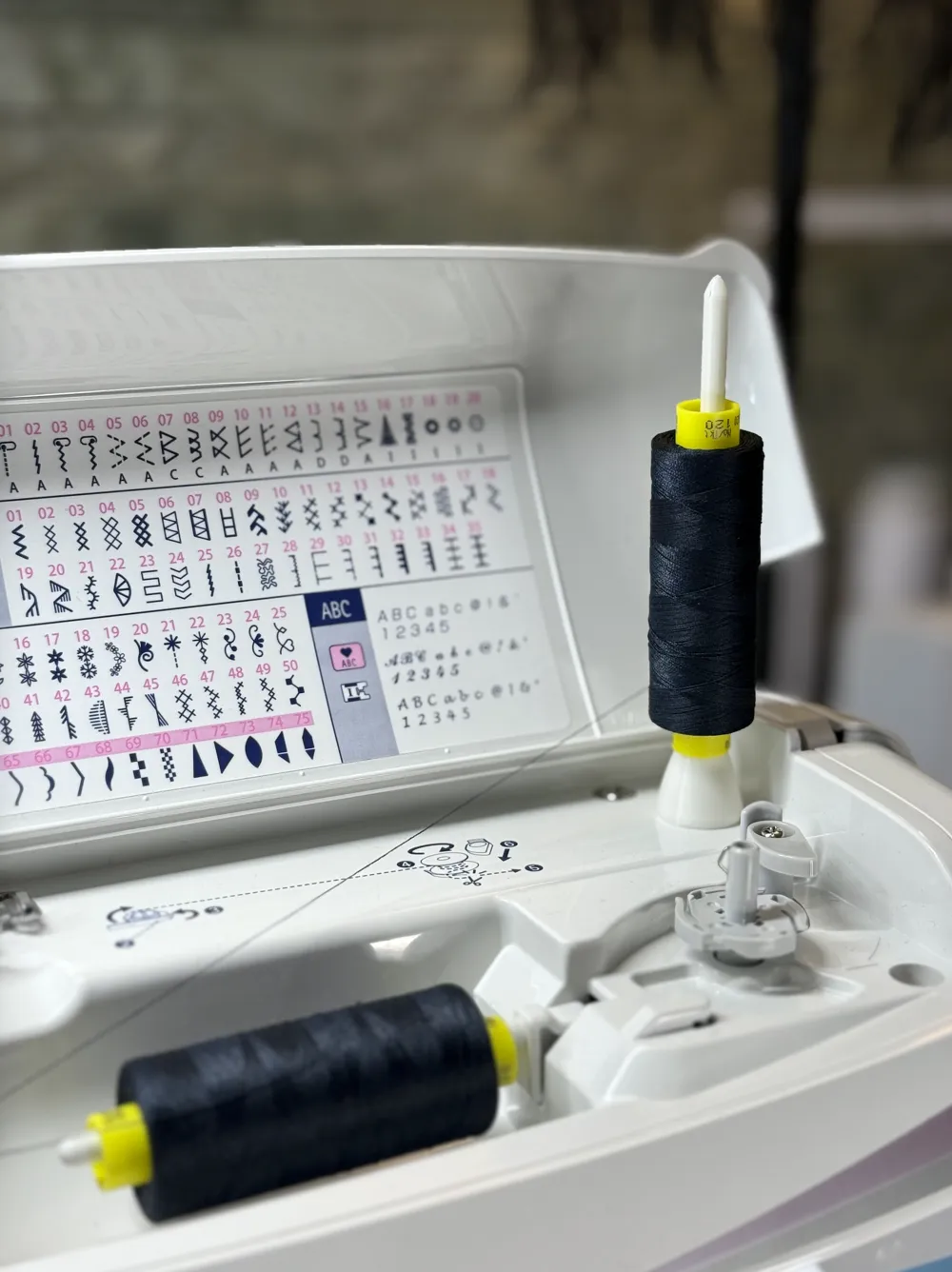 Thread spool holder - Juki sewing machine HZL-DX by O-Ren Ishii ...