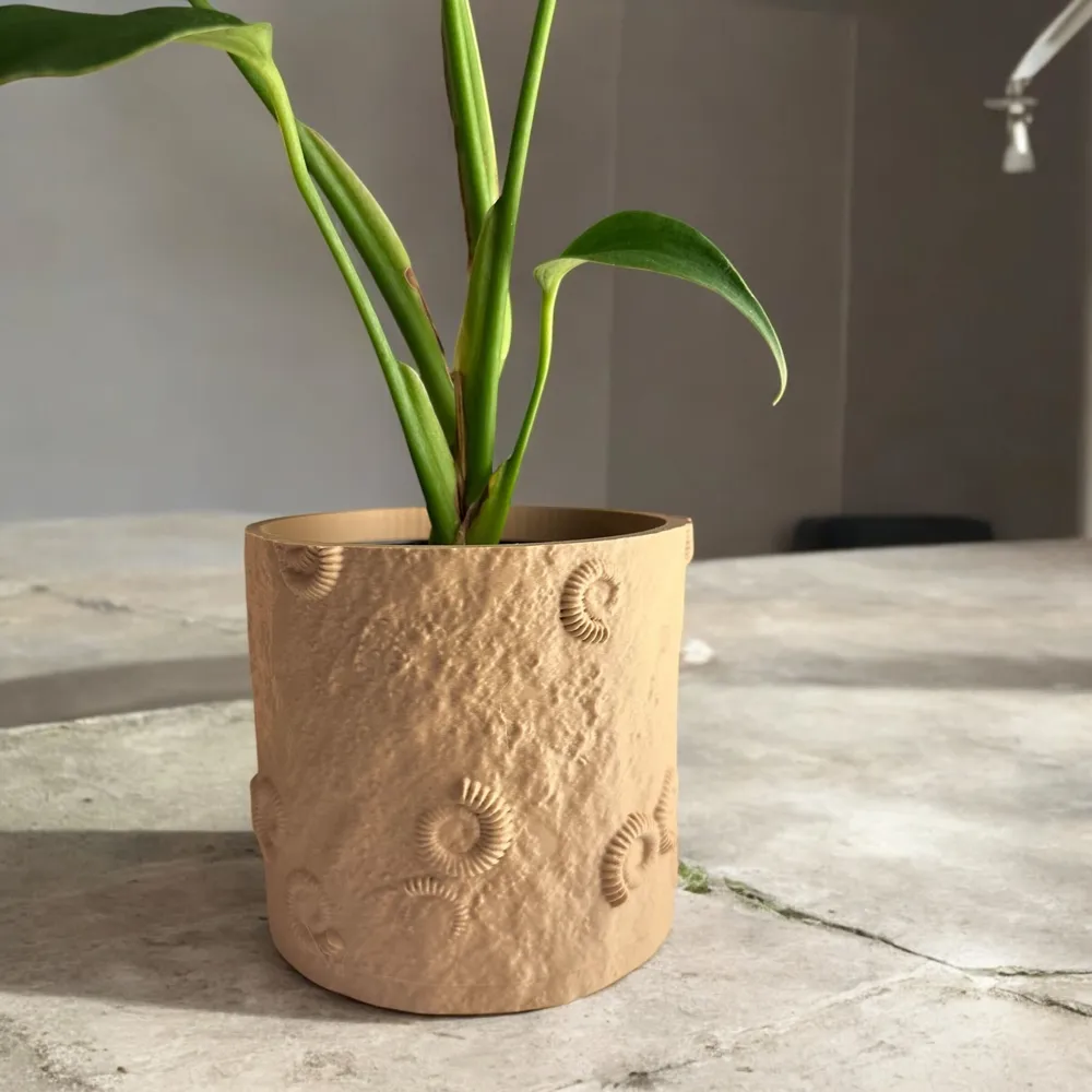 Plant Pot "Fossil" by TreeD-prints MakerWorld: Download Free 3D Models