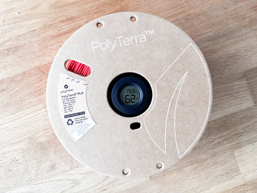 Silica Gel Spool Container + Hygrometer Cap by winni118100 - MakerWorld