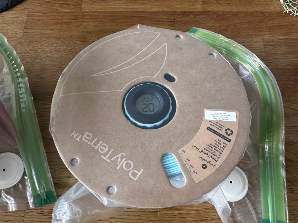 Silica Gel Spool Container + Hygrometer Cap by winni118100 - MakerWorld