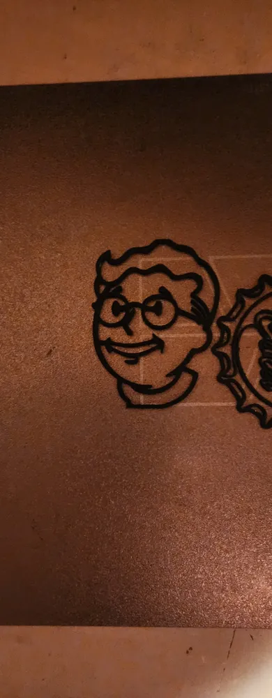 Vault Boy con Gafas Fallout para Pared y Soporte - Modelo de impresión ...
