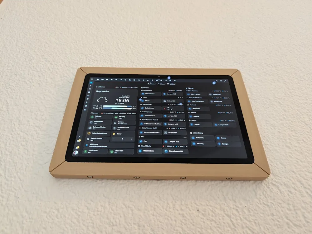 Xiaomi Redmi Pad SE Wall Mount Clean / Smart Home by PatrickB MakerWorld: Download Free 3D Models