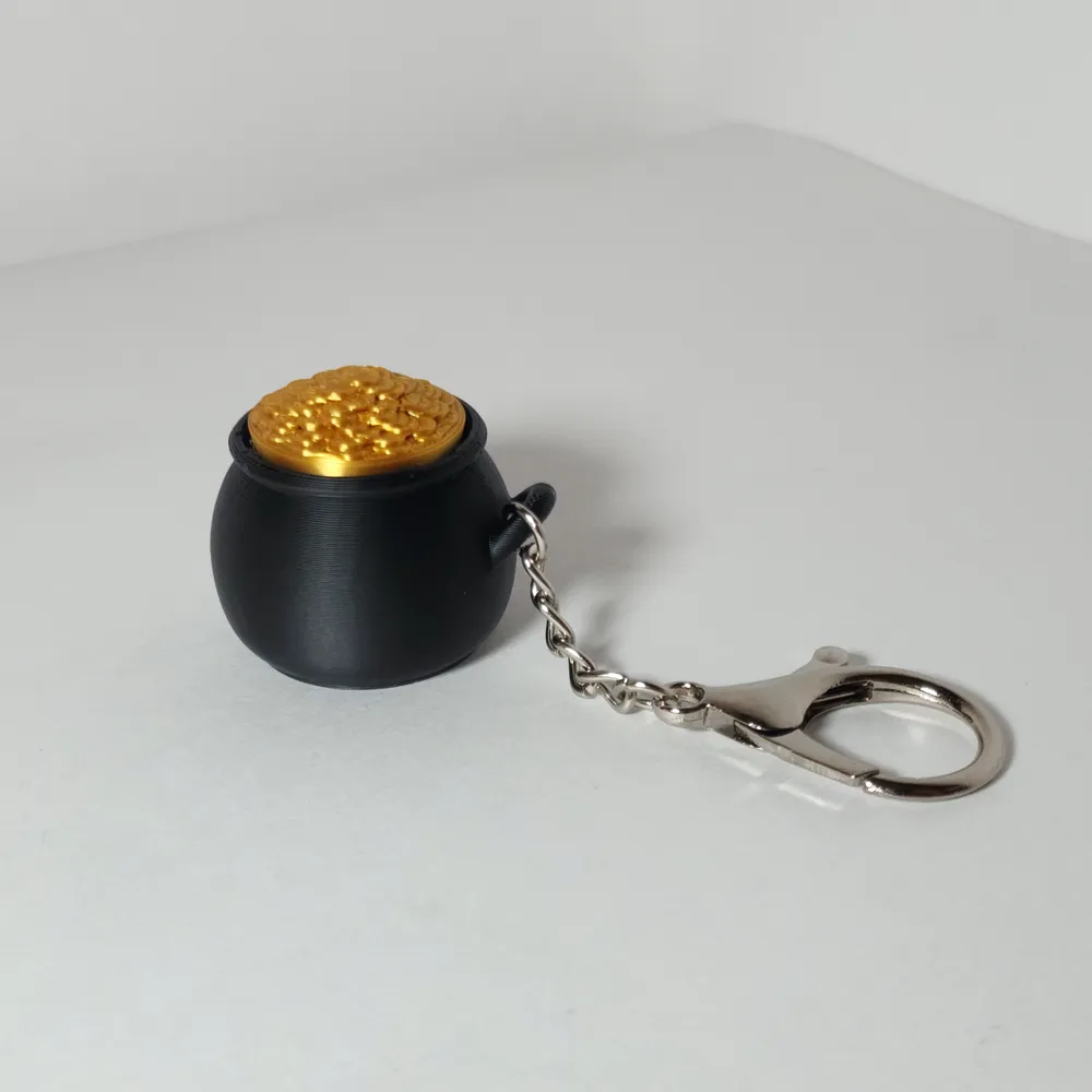 POT OF GOLD CLICKY FIDGET - Free 3D Print Model - MakerWorld