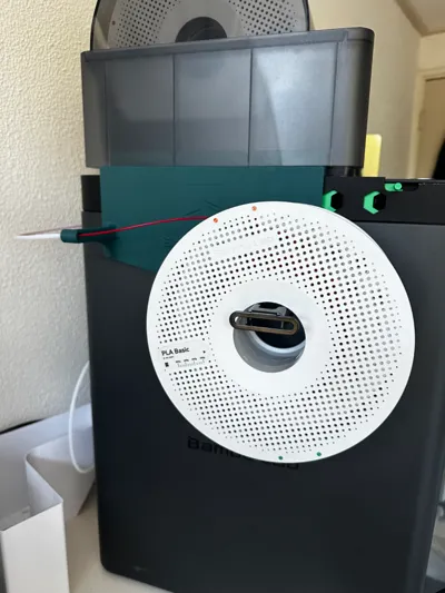External spool mount P1P/P1S/X1C & AMS - Free 3D Print Model - MakerWorld