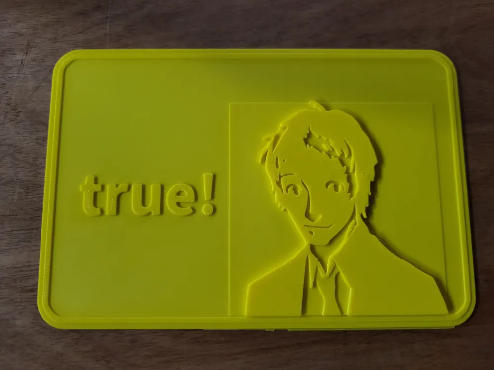 TRUE! Adachi sign(made with make my sign) by user_1297242648 - MakerWorld