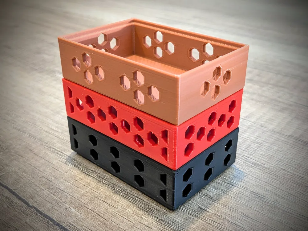 Mini stapelbare Kiste von Bruzl - MakerWorld