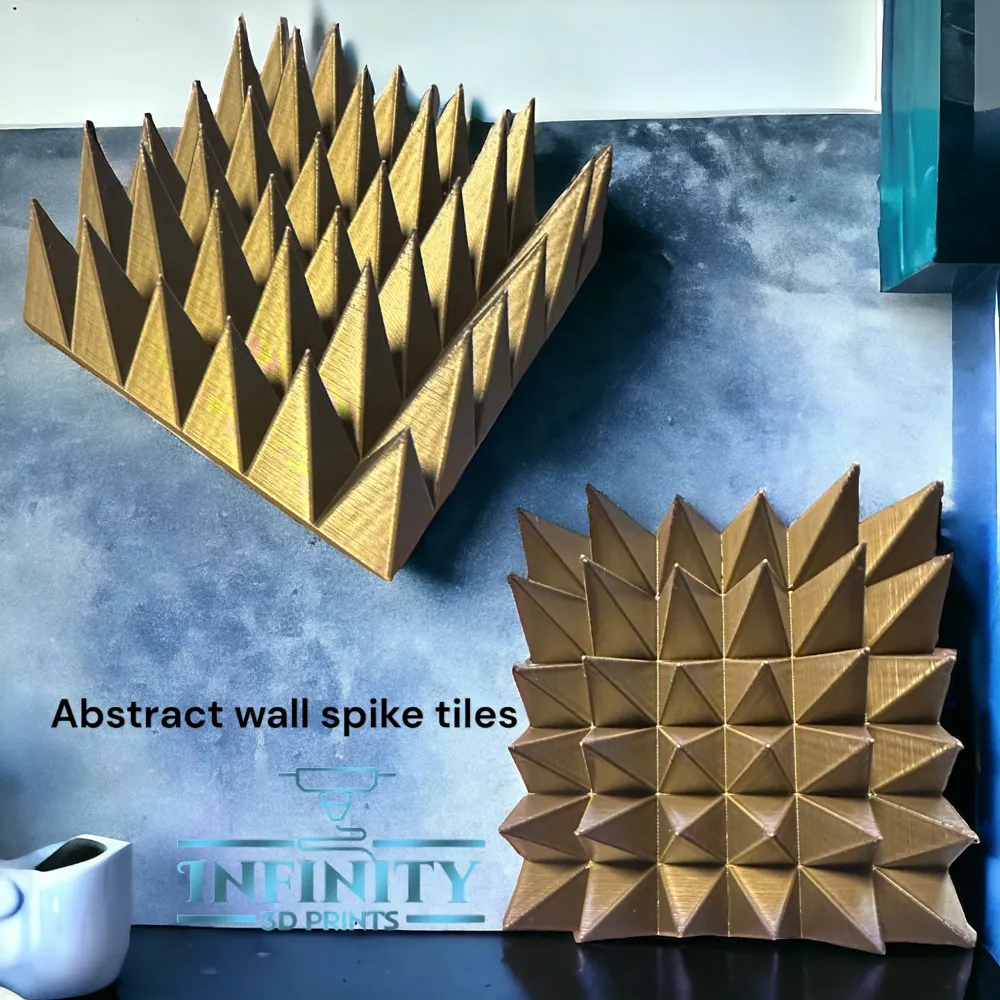 ABSTRACT WALL SPIKE TILE by Infinity 3D Prints - MakerWorld