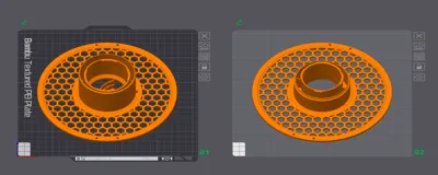 Bambu reusable spool Hex pattern 28% less material by andrewmalaty8 ...