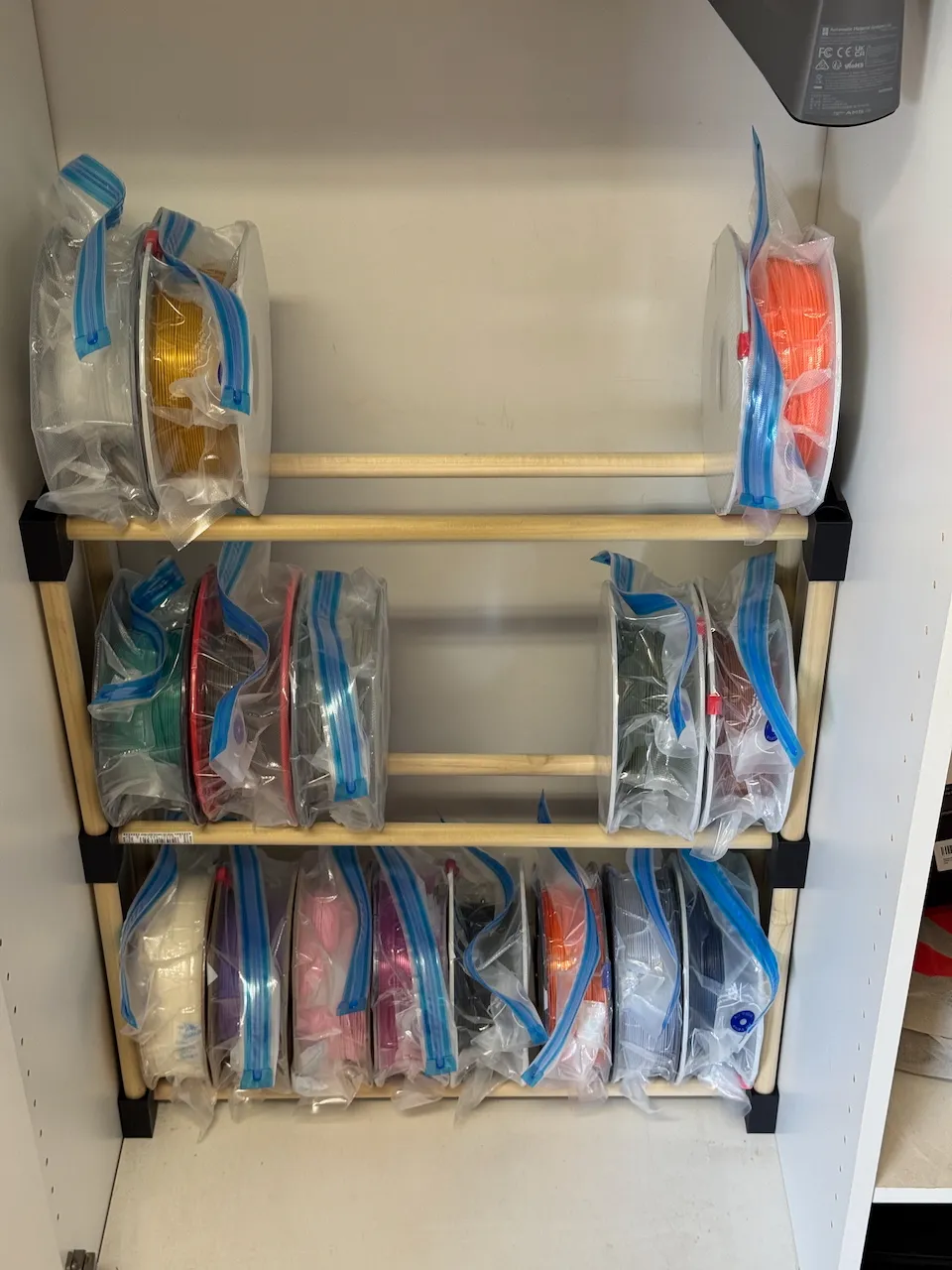 Filament Storage Rack Connector Bracket Remixed by Jason and a bunch of ...