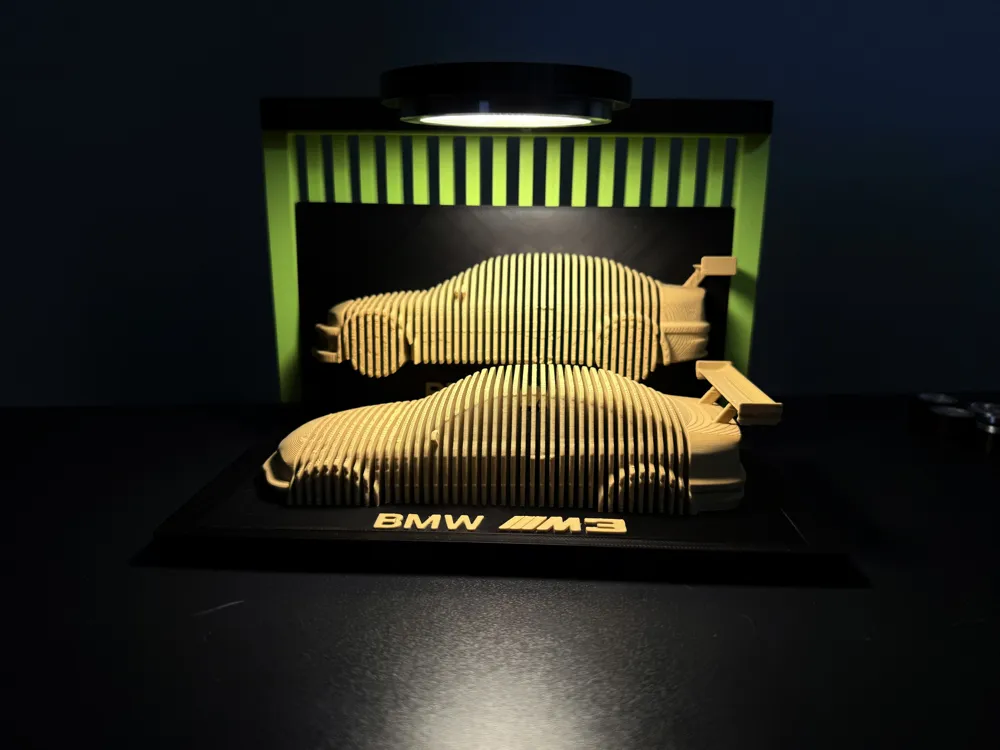 BMW M3 GTR- NFS Most Wanted Layered Car model! - Free 3D Print Model ...