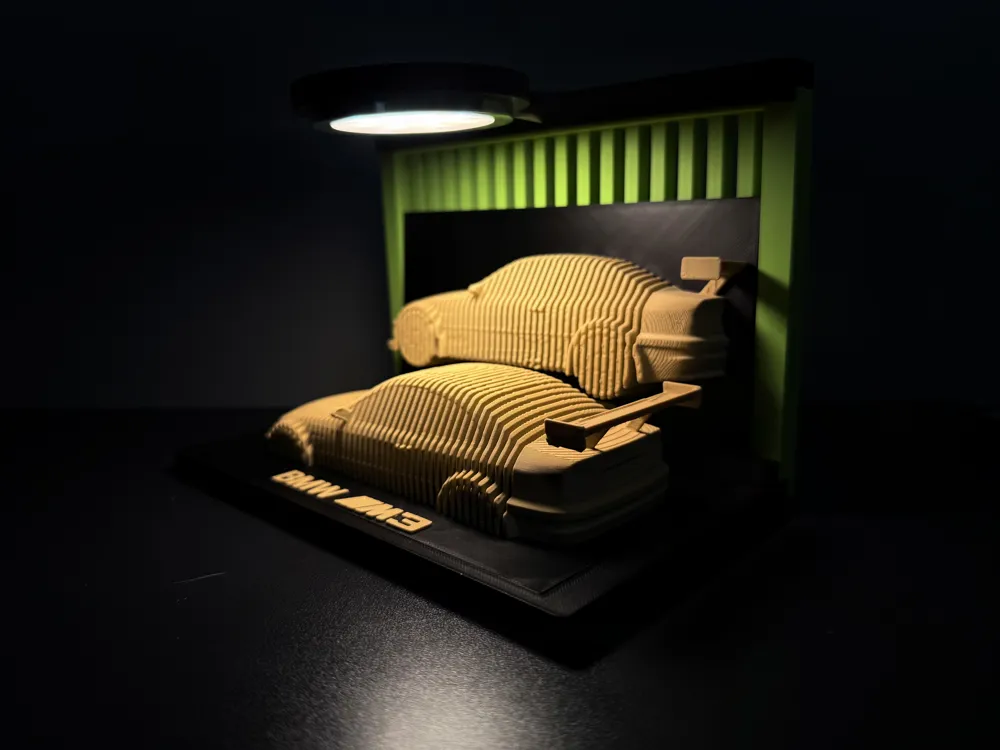 BMW M3 GTR- NFS Most Wanted Layered Car model! - Free 3D Print Model ...