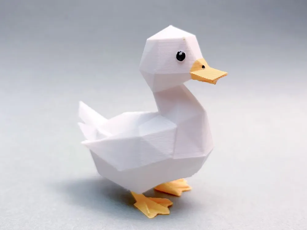 Low poly blank Call Duck for painting - Free 3D Print Model - MakerWorld