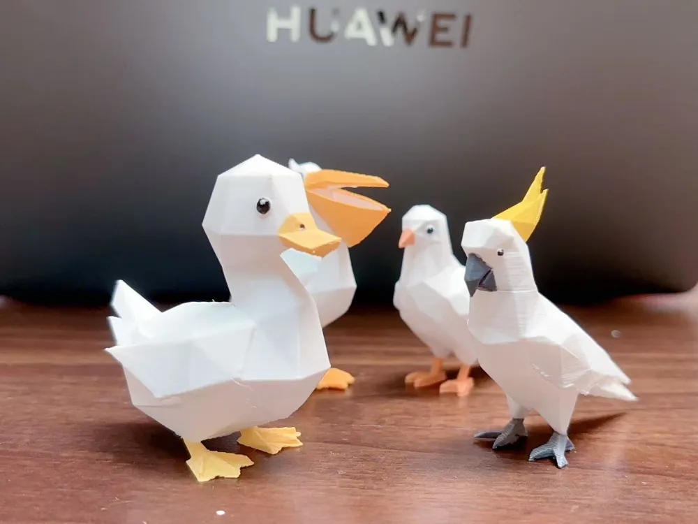 Low poly blank Call Duck for painting - Free 3D Print Model - MakerWorld