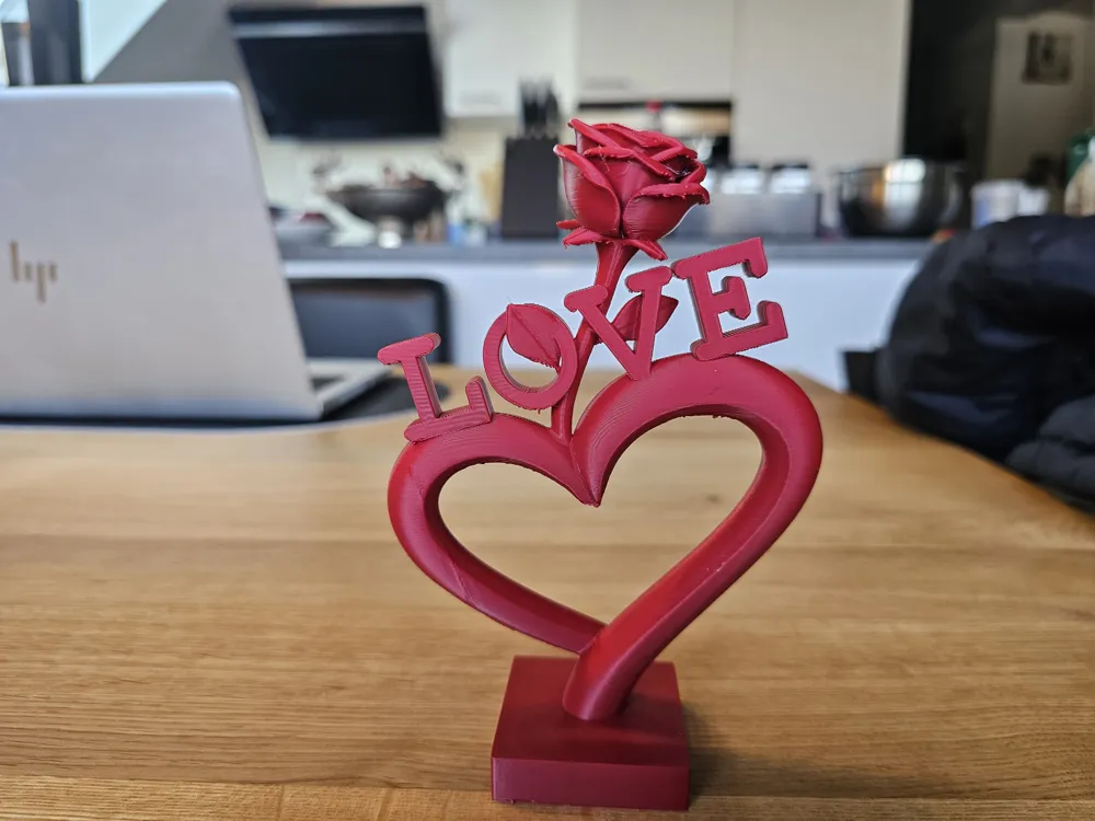 Love Rose Heart – The ultimative Valentinsday Gift - Free 3D Print ...