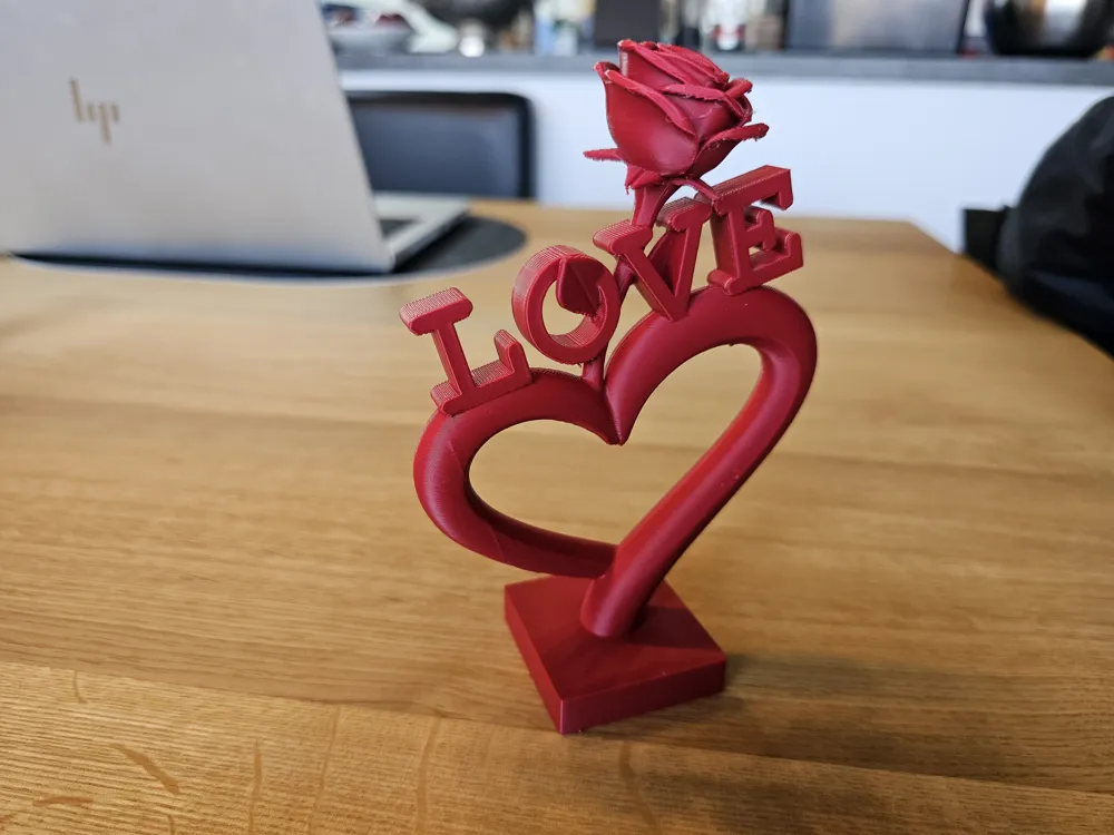 Love Rose Heart – The ultimative Valentinsday Gift - Free 3D Print ...