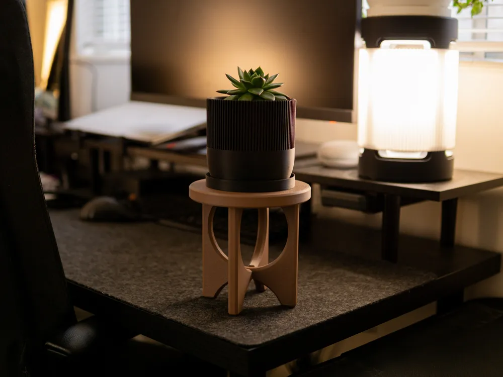 Brasilia Plant Stand | Planter Holder Shelf - Free 3D Print Model ...