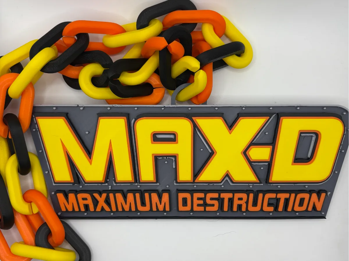 MAX-D MONSTER JAM HYPE CHAIN - Free 3D Print Model - MakerWorld