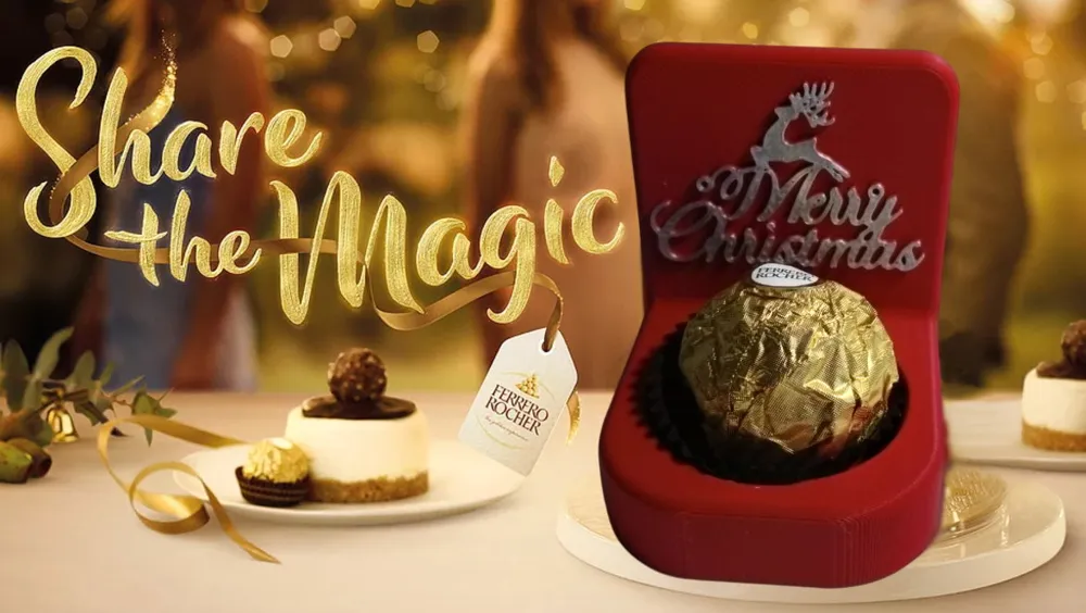 Ferrero Rocher Christmas Gift Box Ger/Engl - Free 3D Print Model ...