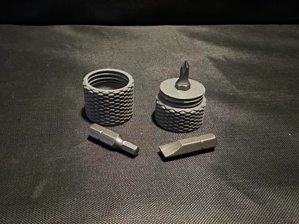 Magnetic Mini Screwdriver - 1/4 Inch Bit Driver by BATTCAVE - MakerWorld