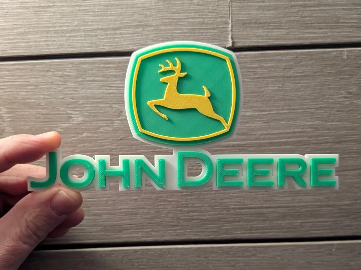 Insegna logo John Deere - Modello di stampa 3D gratuito - MakerWorld