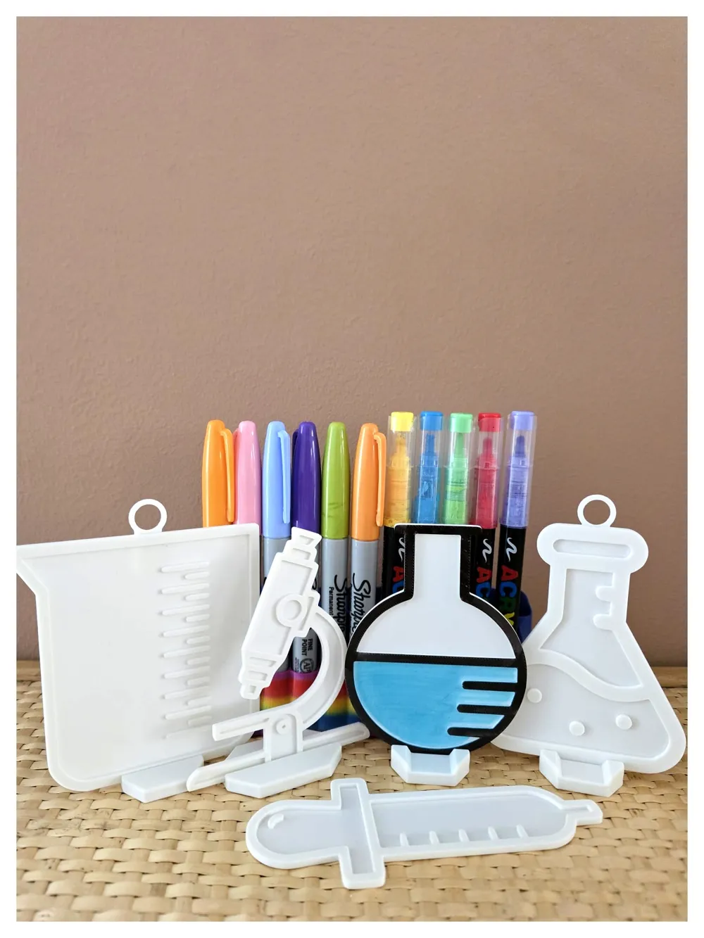 Science Lab Equipment DIY Coloring NO AMS Pack 2 - Free 3D Print Model ...