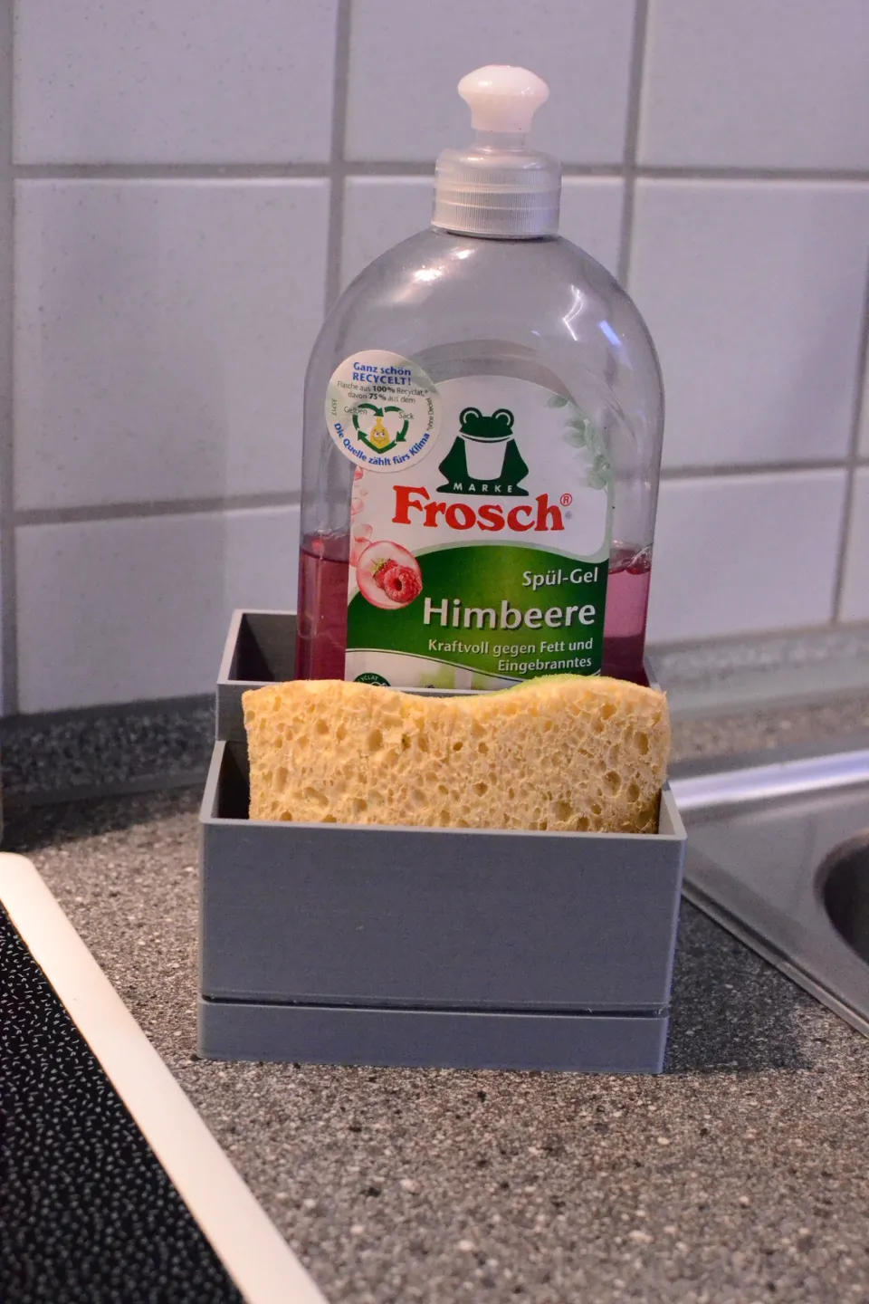 Kitchen organizer for dish soap and sponge - Free 3D Print Model ...