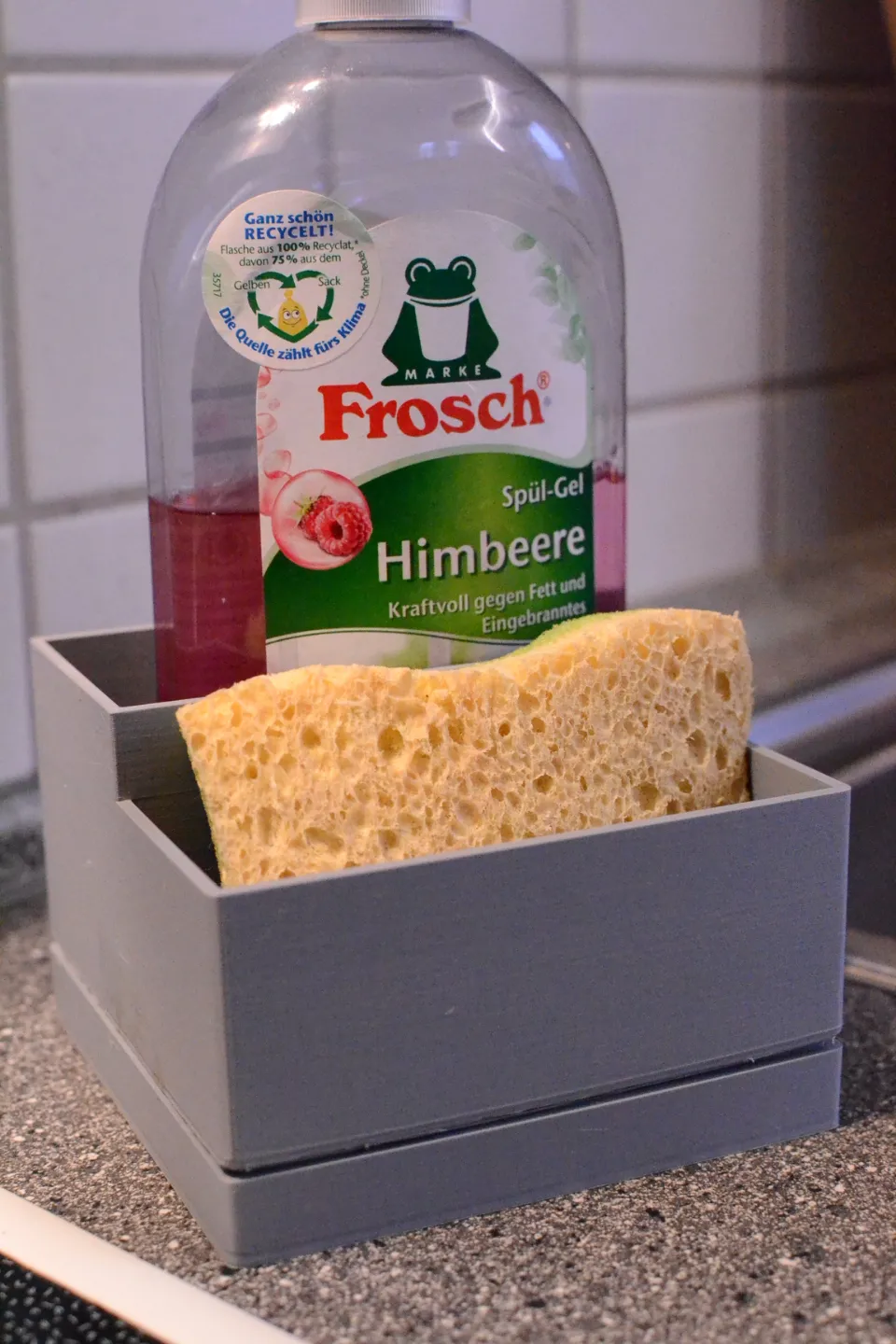 Kitchen organizer for dish soap and sponge - Free 3D Print Model ...