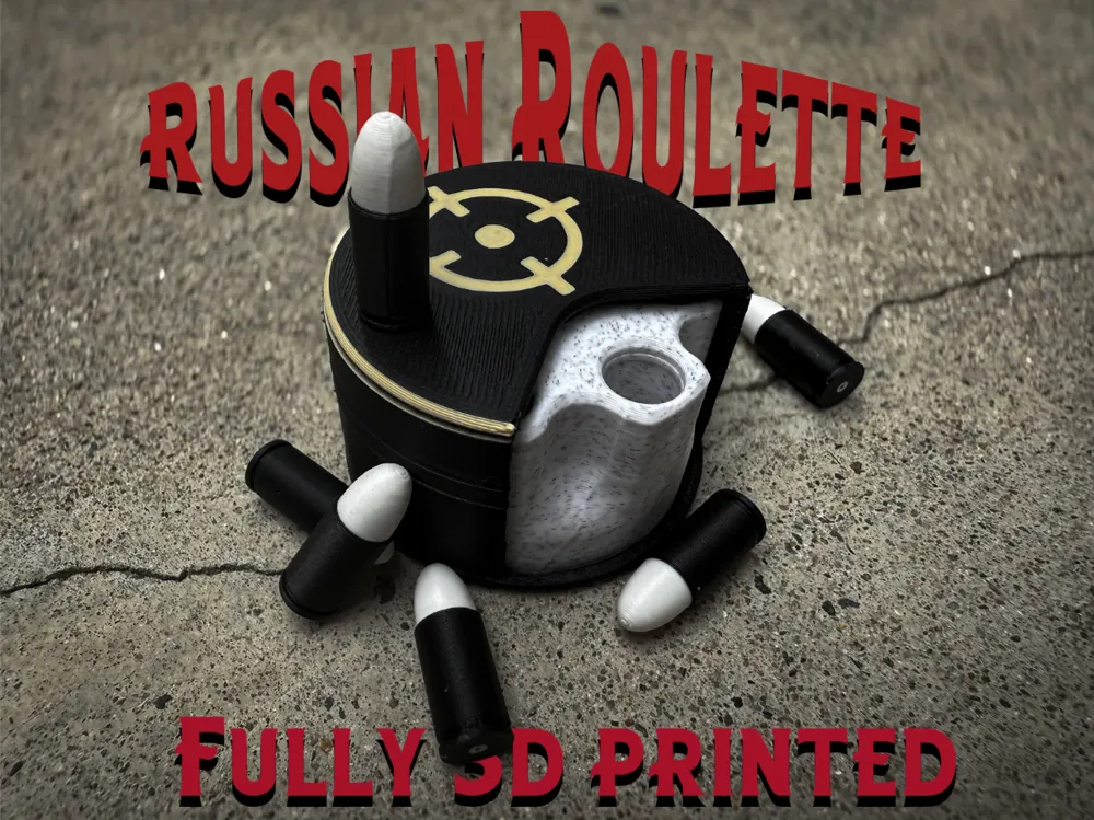 Russian Roulette: Fully 3D printed by SOUTH OF THE BORDER MakerWorld ...