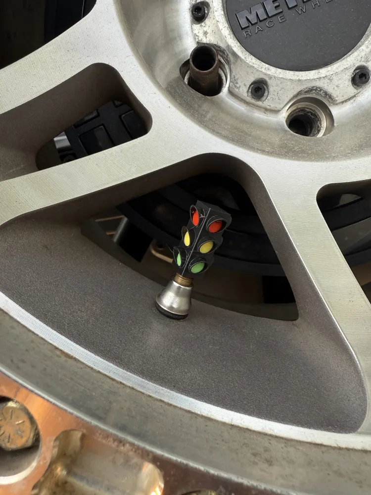 Valve Stem Caps : Traffic Light! - Free 3D Print Model - MakerWorld