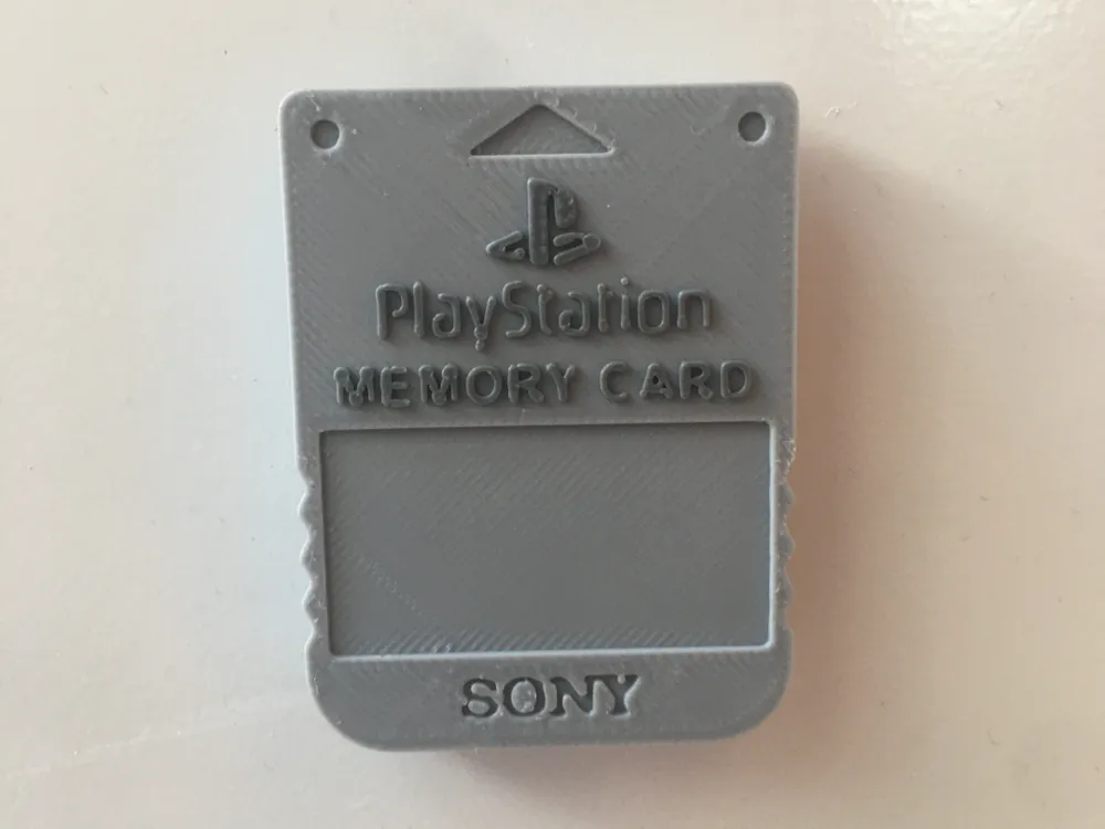 Playstation PS1 Memory Card Magnet by RetroGameMaker - MakerWorld