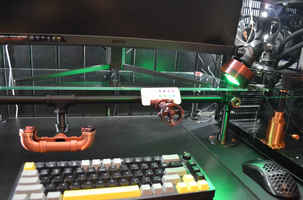 Black pipe industrial monitor riser - Free 3D Print Model - MakerWorld