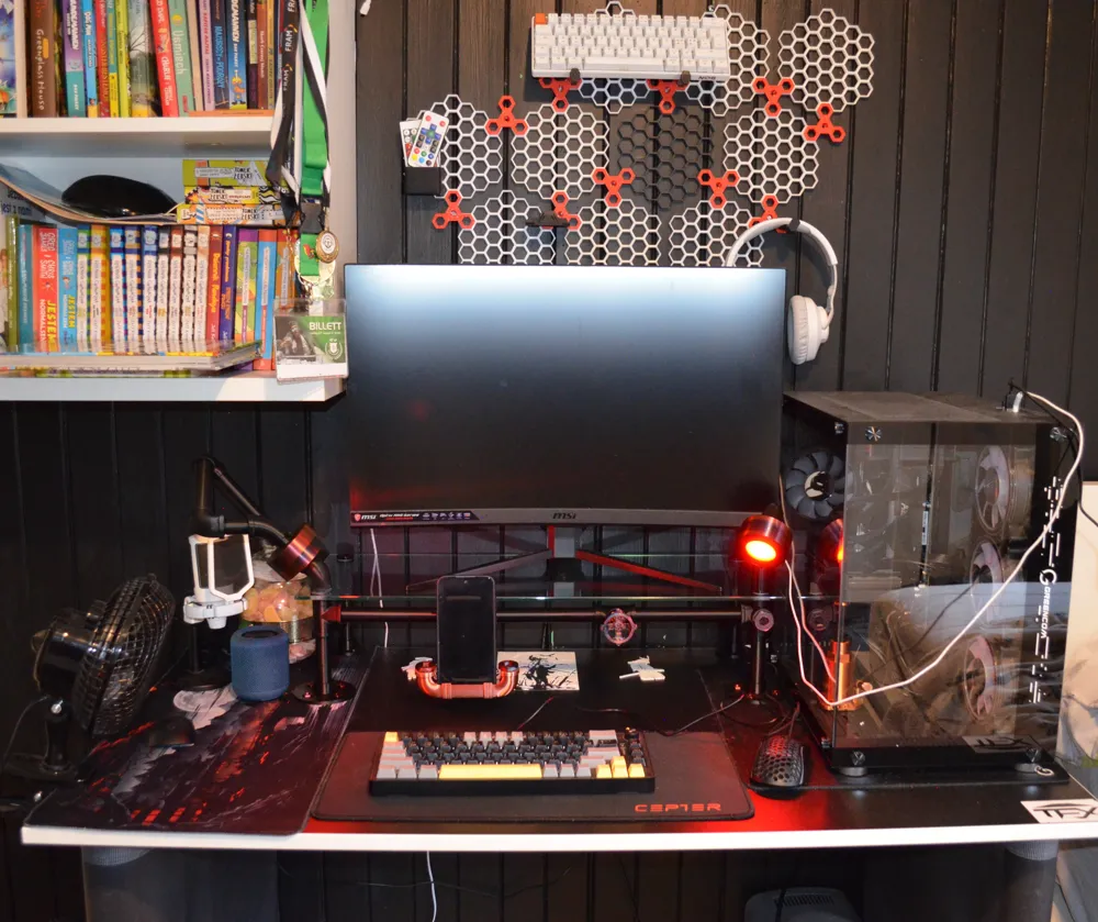 Black pipe industrial monitor riser - Free 3D Print Model - MakerWorld