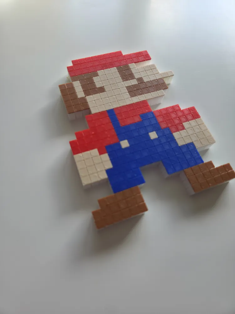 Super Mario Pixelart - Free 3D Print Model - MakerWorld