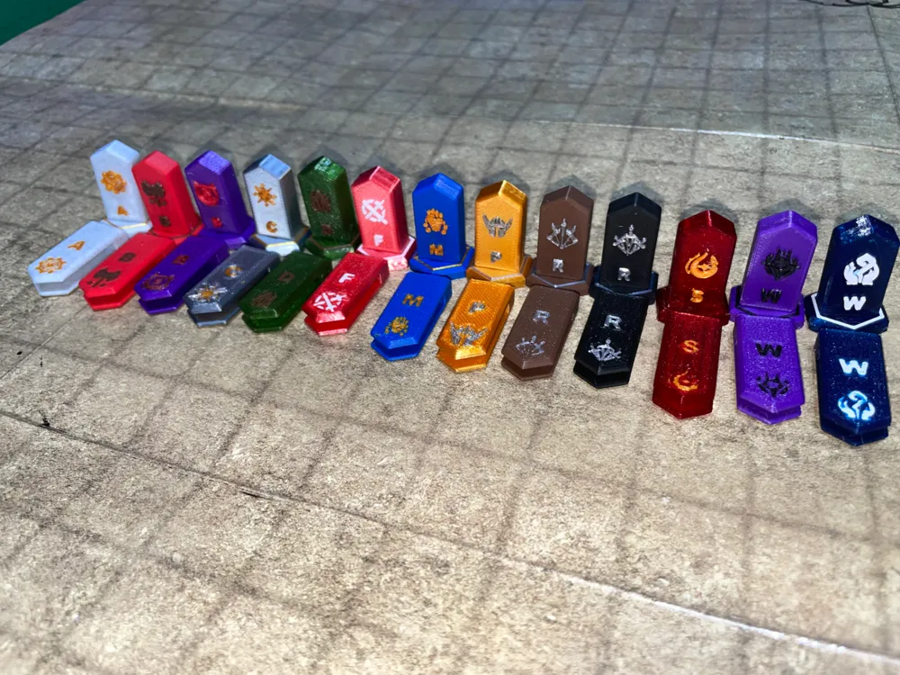 D&D Simple class/npc/enemy Tokens+Initiative - Free 3D Print Model ...