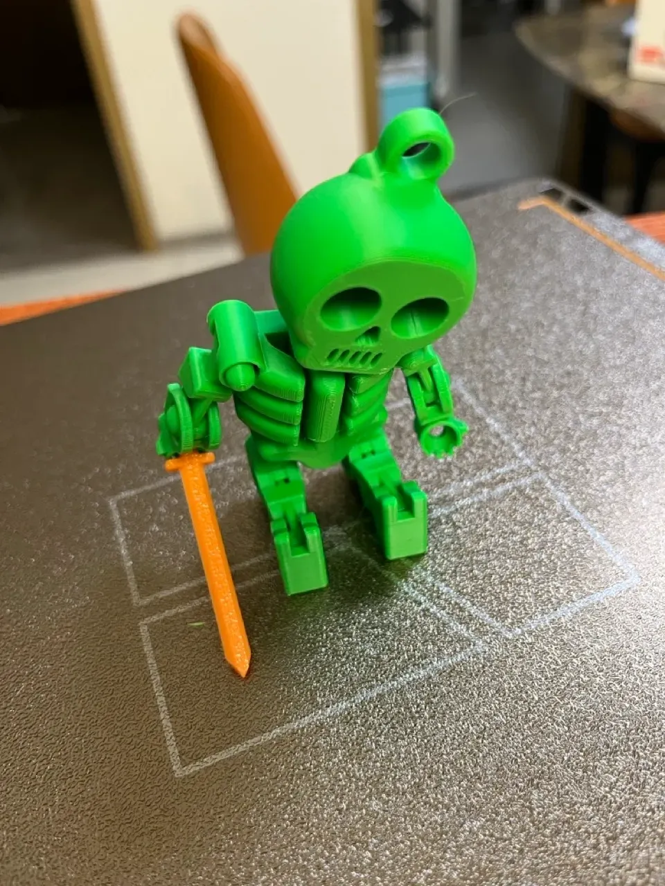 Articulated Skeleton (with Weapons, with Keychain) Remixed by kaka ...