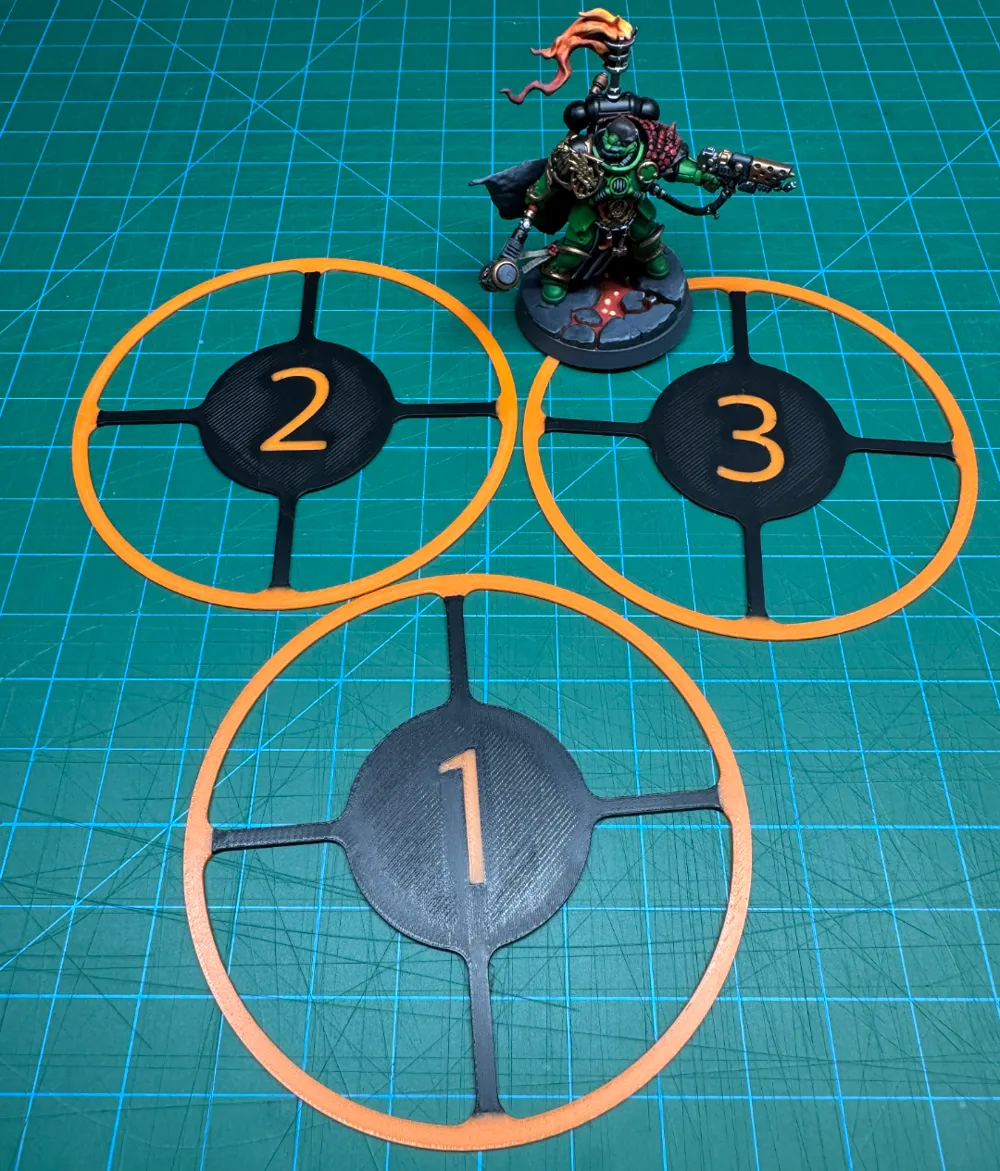 Kill Team 2024 Objective Markers - Free 3D Print Model - MakerWorld