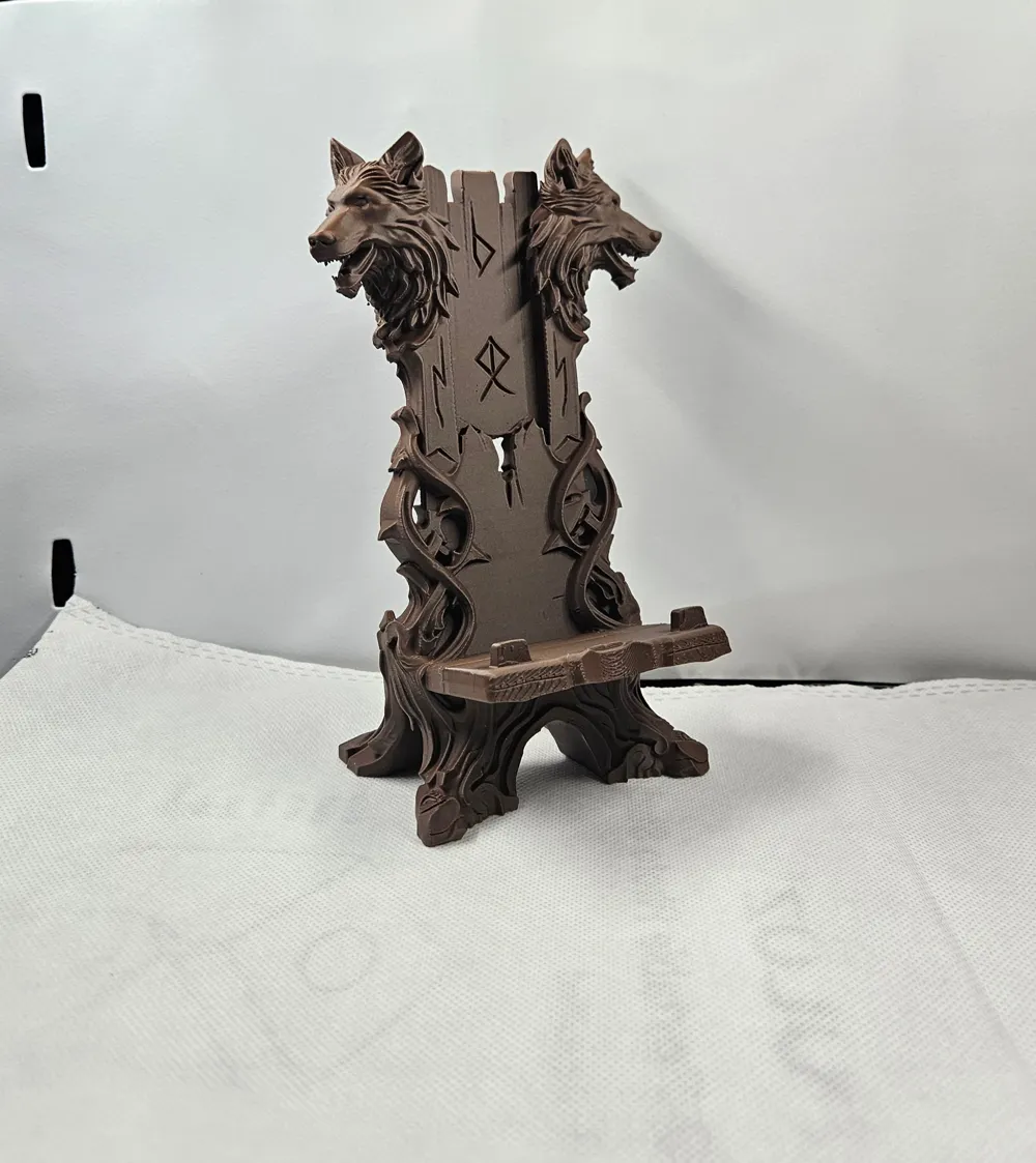 Epic Wolf Phone & Tablet Stand - Free 3D Print Model - MakerWorld