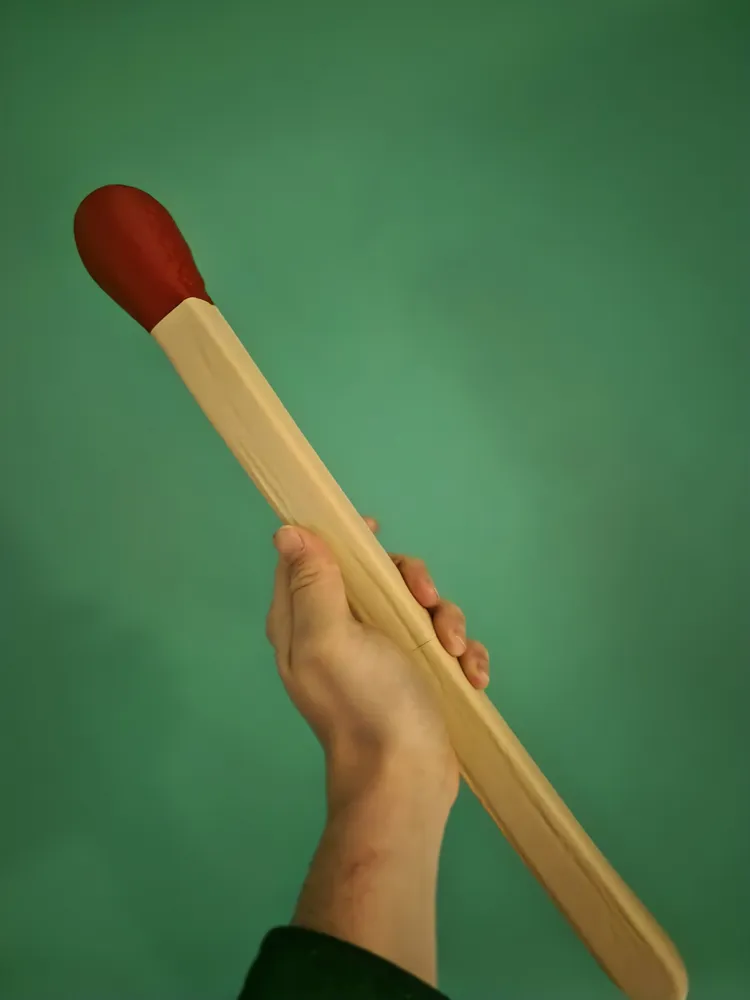 Giant Matchstick - Free 3D Print Model - MakerWorld